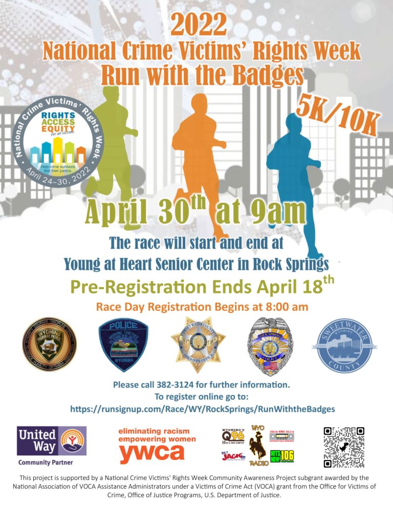 2022 National Crime Victims' Rights Week Run With The Badges | 1360 ...